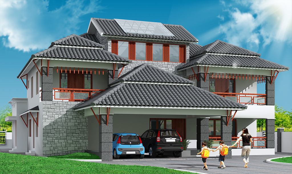 Modern Granite Kerala Villa Design At 4700 Sq ft Modern Granite Kerala Villa Design At 4700 Sq ft